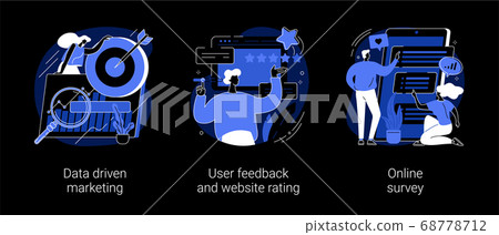 Customer behavior analysis abstract concept... - Stock Illustration ...