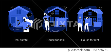 Real estate services abstract concept vector... - Stock Illustration ...