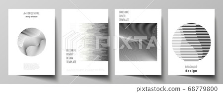 Vector layout of A4 format modern cover mockups... - Stock Illustration ...
