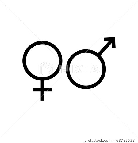 man and woman symbol - Stock Illustration [68785538] - PIXTA