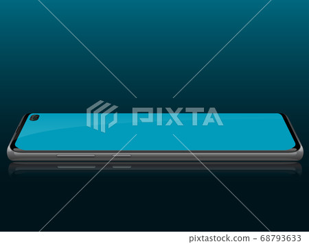 smartphone horizontal view realistic design - Stock Illustration ...