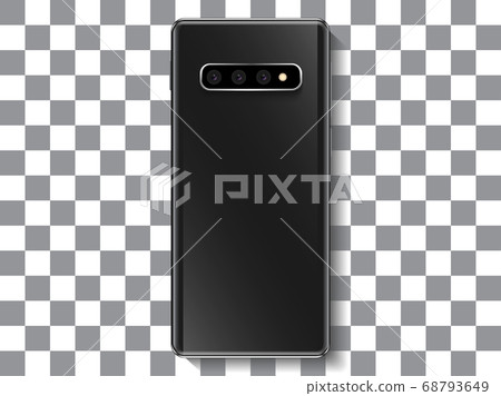 black case from smartphone back casing - Stock Illustration [68793649 ...