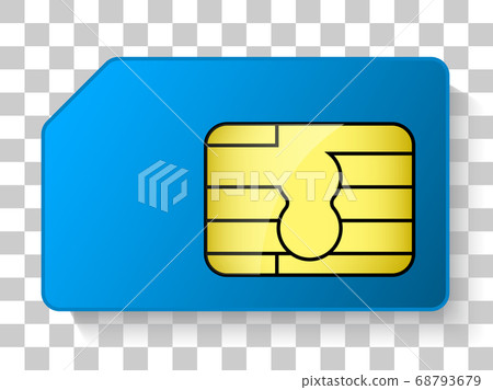 electronic sim card design - Stock Illustration [68793679] - PIXTA
