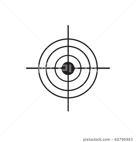 Black aim cross - Stock Illustration [68796983] - PIXTA