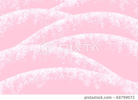 Background material pink wave pattern postcard... - Stock Illustration ...
