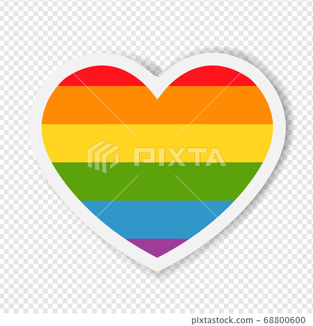 Heart Label Isolated Transparent Background - Stock Illustration ...