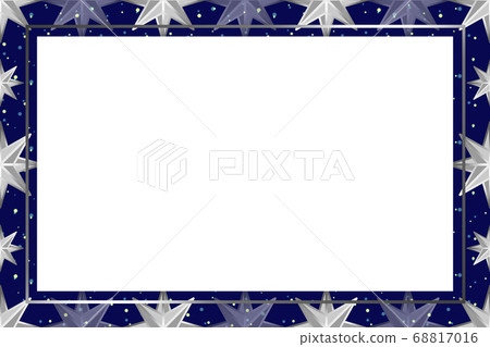 Antique star frame rectangle galaxy 2 - Stock Illustration [68817016 ...