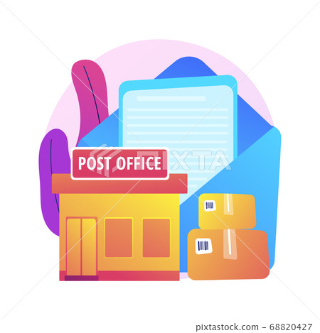 Post office abstract concept vector illustration. - Stock Illustration ...