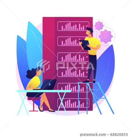 Big data storage abstract concept vector... - Stock Illustration ...