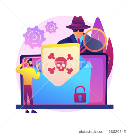 Malware abstract concept vector illustration. - Stock Illustration ...