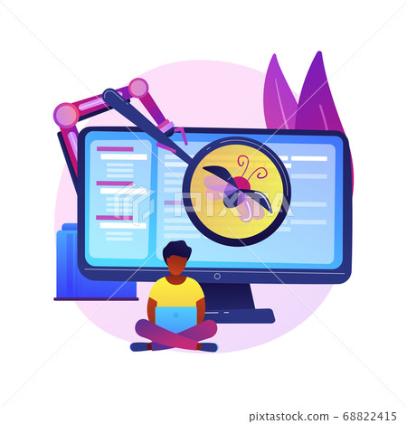 Automated testing abstract concept vector... - Stock Illustration ...