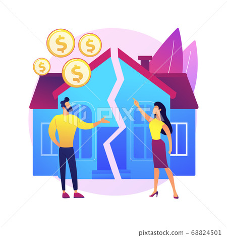 Property division abstract concept vector... - Stock Illustration ...