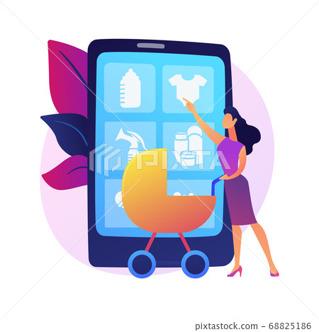Maternity care products abstract concept vector... - Stock Illustration ...