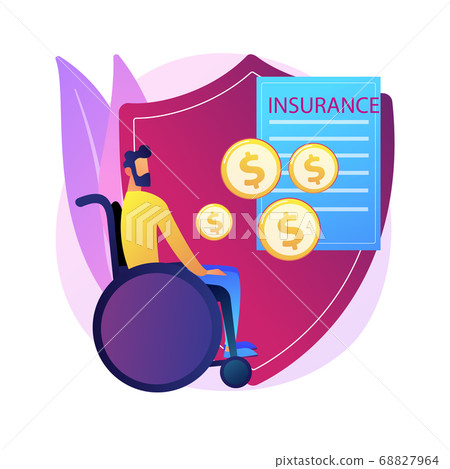 Disability insurance abstract concept vector... - Stock Illustration ...