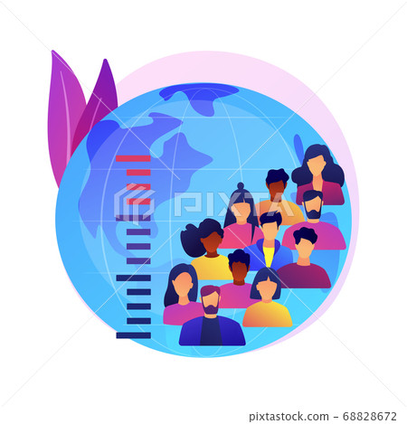 Overpopulation abstract concept vector... - Stock Illustration ...