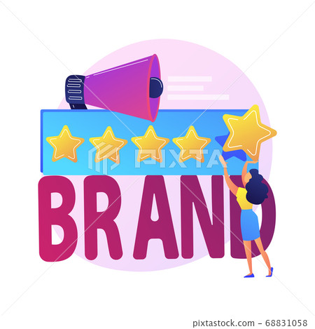 Brand reputation abstract concept vector... - Stock Illustration ...