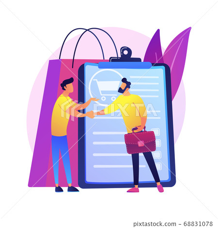 Sales representative abstract concept vector... - Stock Illustration ...