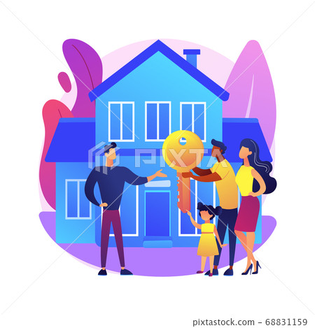 Real estate abstract concept vector illustration. - Stock Illustration ...