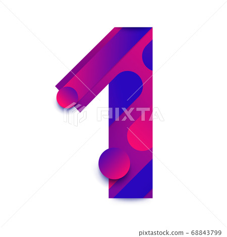 Number BG Gradients 1 - Stock Illustration [68843799] - PIXTA
