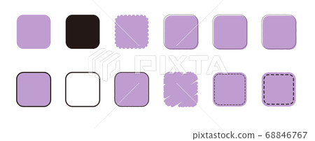 Light purple rounded squares - Stock Illustration [68846767] - PIXTA