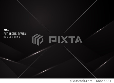 Abstract black design of tech template pattern...-插圖素材 [68846884] - PIXTA圖庫