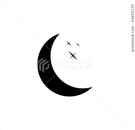 Sickle moon graphic design template vector - Stock Illustration ...
