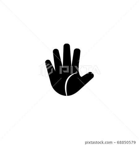 Palm hand icon design template vector isolated - Stock Illustration ...