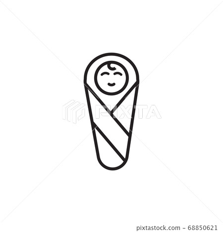 Baby born icon design template vector isolated-插圖素材 [68850621] - PIXTA圖庫