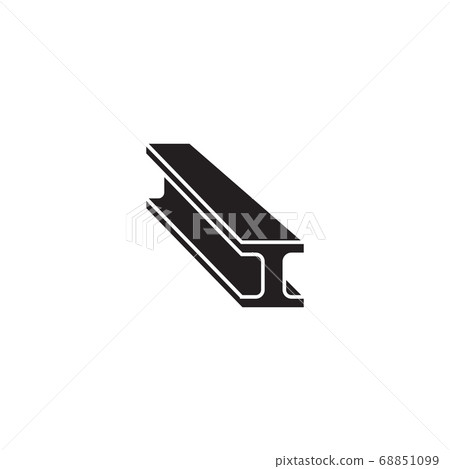Steel bar icon design template vector isolated - Stock Illustration ...