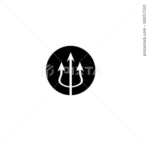 Trident graphic design template vector isolated - Stock Illustration ...