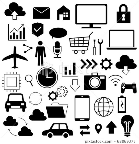 Icon assortment - Stock Illustration [68869375] - PIXTA