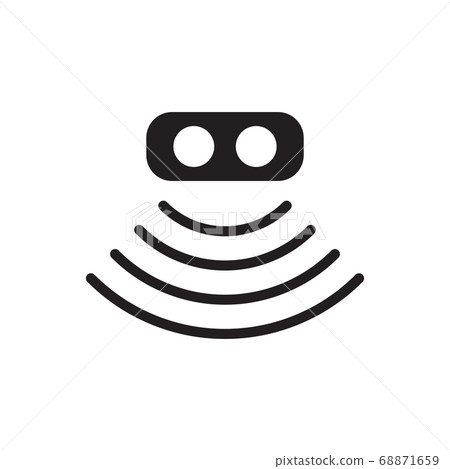 Motion sensor icon vector for your web site... - Stock Illustration ...