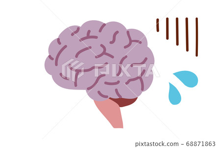 Illustration of a dead brain - Stock Illustration [68871863] - PIXTA