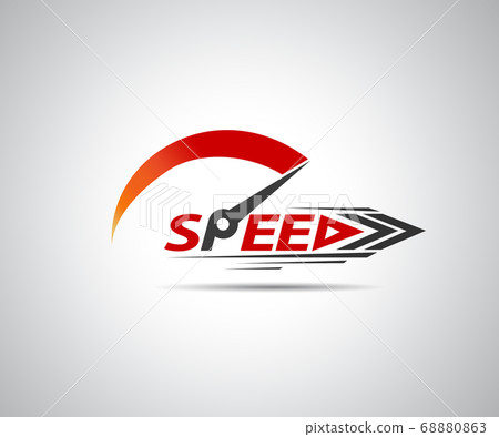 Speed, vector logo racing - Stock Illustration [68880863] - PIXTA