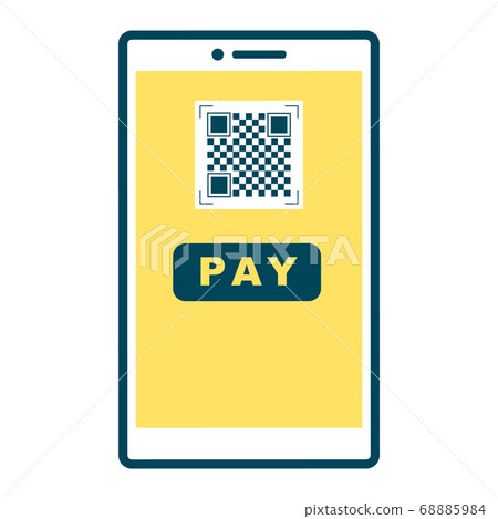 Smartphone QR code payment screen - Stock Illustration [68885984] - PIXTA