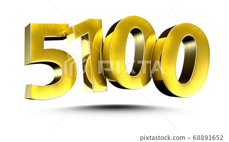 number 5100 3d. - Stock Illustration [68891652] - PIXTA