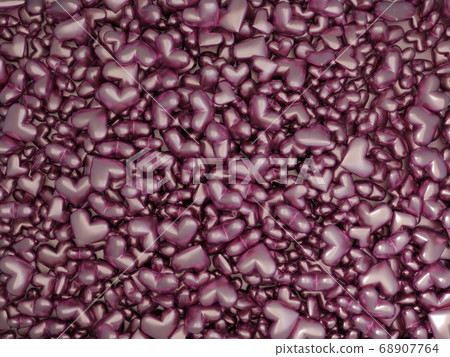 background with hearts, view from above, - Stock Illustration [68907764 ...