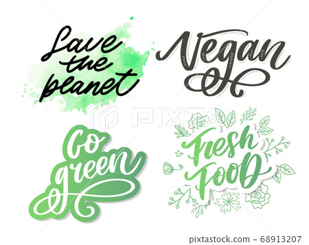 Go Green Creative Eco Vector Concept. Nature - Stock Illustration ...
