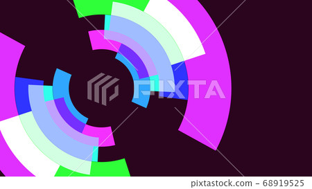 CG circle Multiple overlapping half circles - Stock Illustration ...