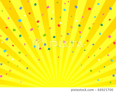 Confetti and radial event campaign background - Stock Illustration ...