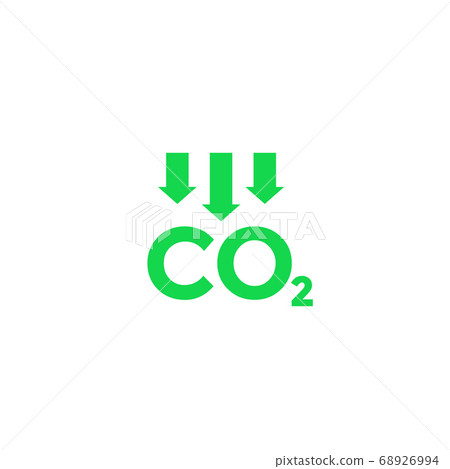 reduce carbon emissions, vector icon - Stock Illustration [68926994 ...