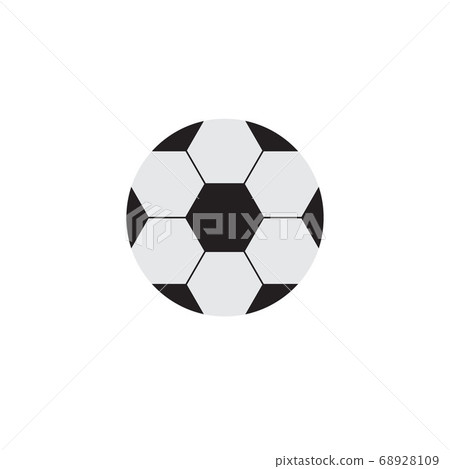 Vector flat cartoon football ball - Stock Illustration [68928109] - PIXTA