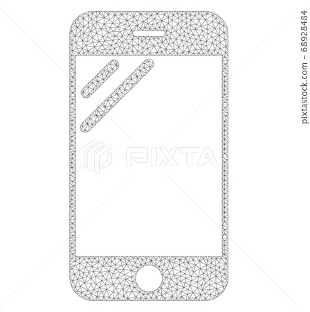 Mesh Vector Smartphone Screen Icon - Stock Illustration [68928484] - PIXTA