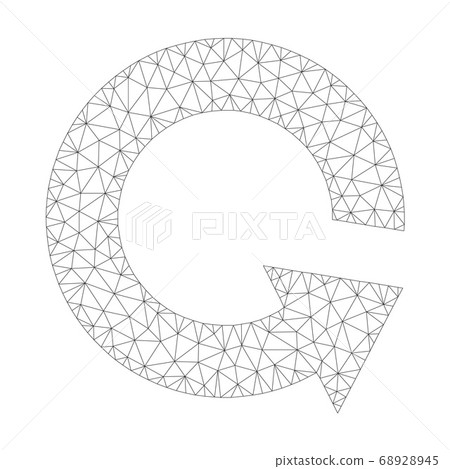 Mesh Vector Rotate Ccw Icon - Stock Illustration [68928945] - PIXTA