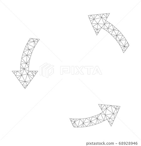 Mesh Vector Rotate Ccw Icon - Stock Illustration [68928946] - PIXTA