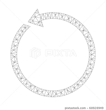 Mesh Vector Rotate Ccw Icon - Stock Illustration [68928949] - PIXTA