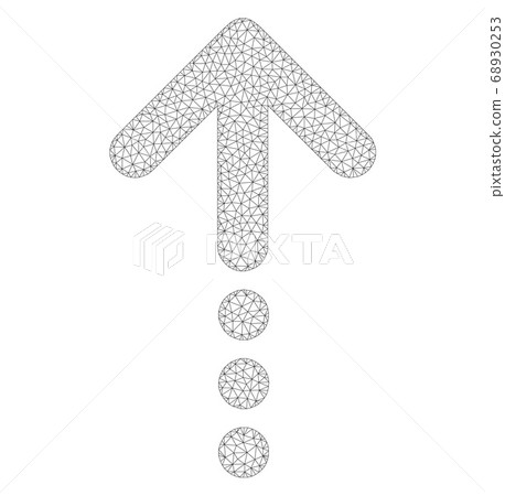 Mesh Vector Send Up Icon - Stock Illustration [68930253] - PIXTA