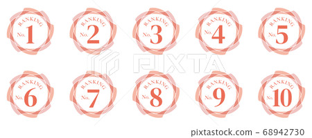 Ranking mark best 10 - Stock Illustration [68942730] - PIXTA