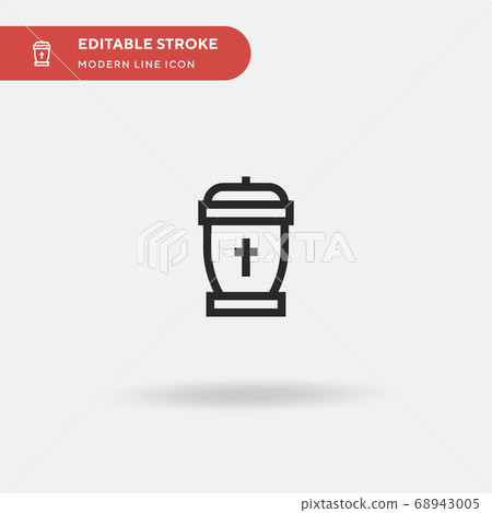 Urn Simple vector icon. Illustration symbol... - Stock Illustration [68943005] - PIXTA