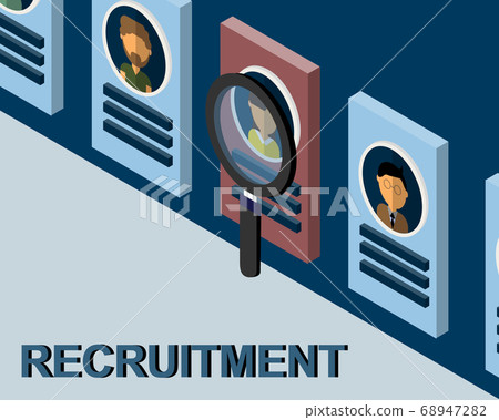 Recruitment sign vector in 3D - Stock Illustration [68947282] - PIXTA